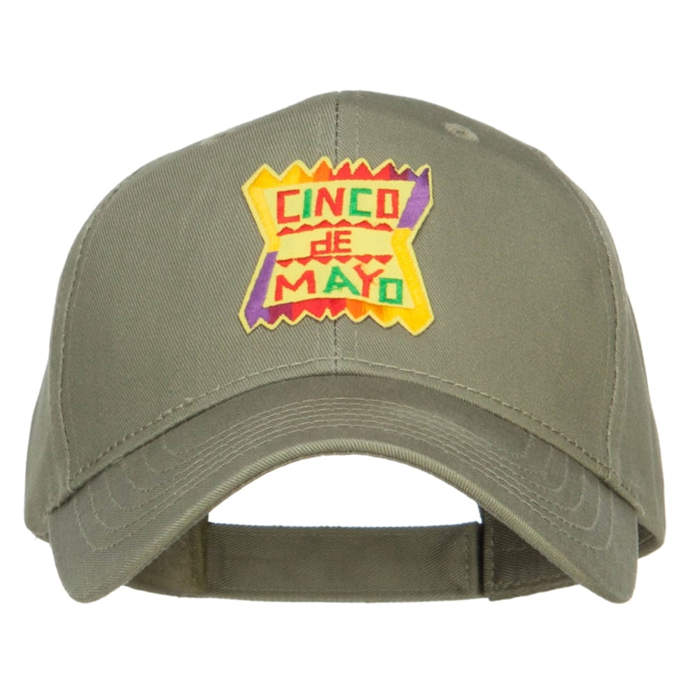 Cinco De Mayo Patched Embroidered Cap - Olive OSFM - Walmart.com