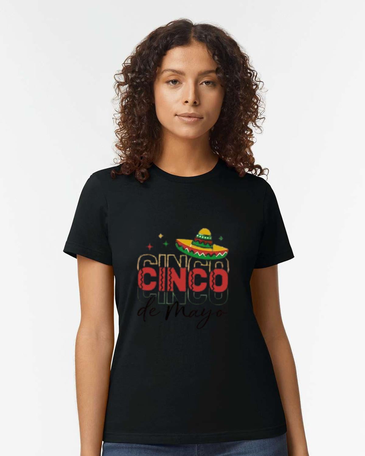 Cinco De Mayo Shirts for Women Mexican t-Shirt Celebration Party Attire ...