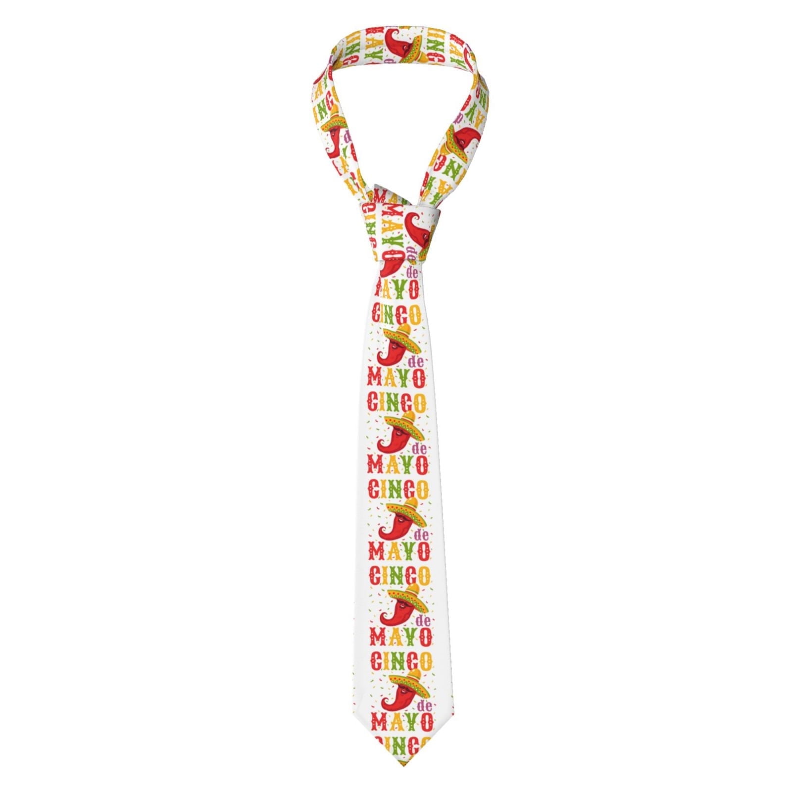 Cinco De Mayo Silk Ties For Men Casual Necktie Funny Neck Tie For ...