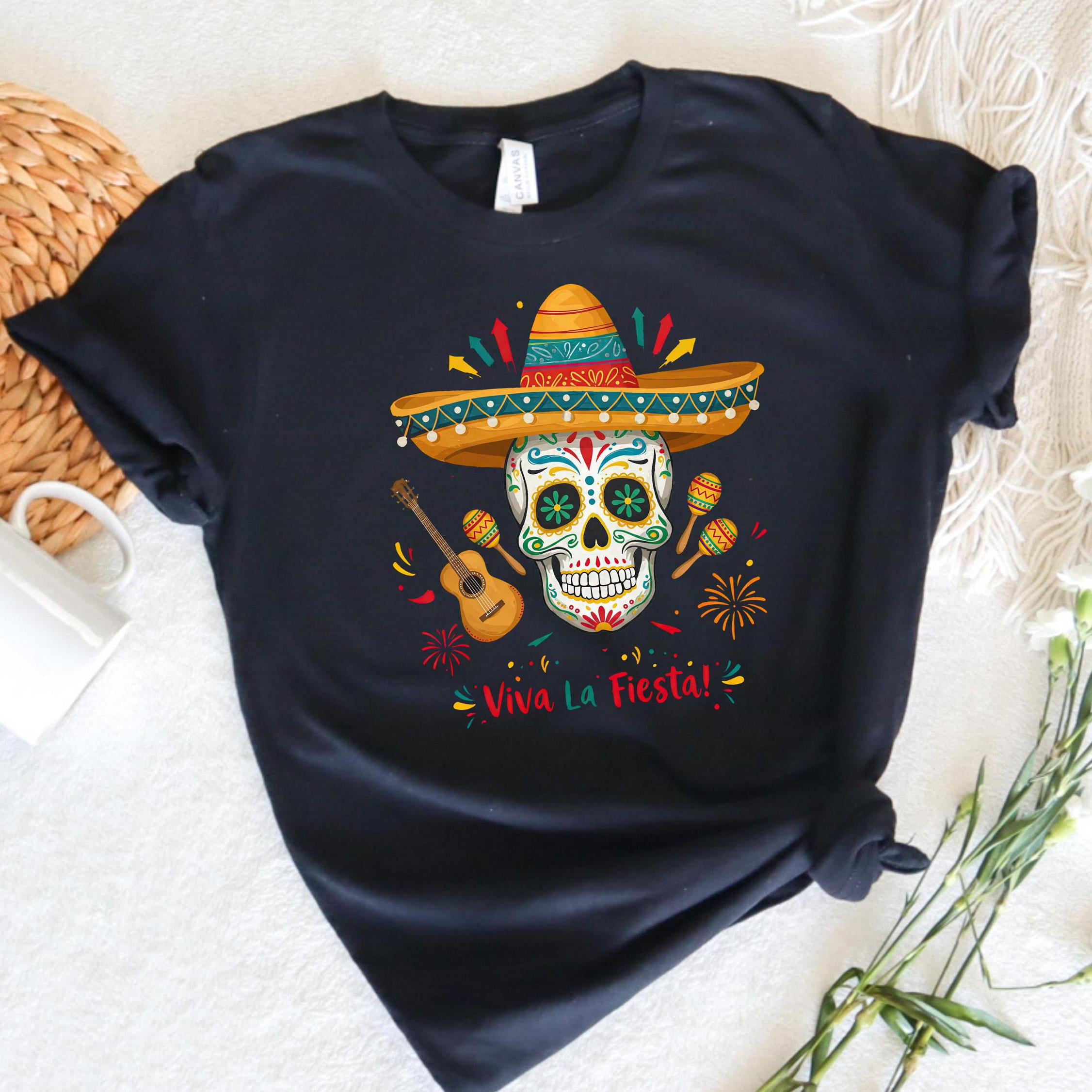 Cinco De Mayo Skull Shirt Skull Shirt Mexican Skull Tshirt Cinco De ...