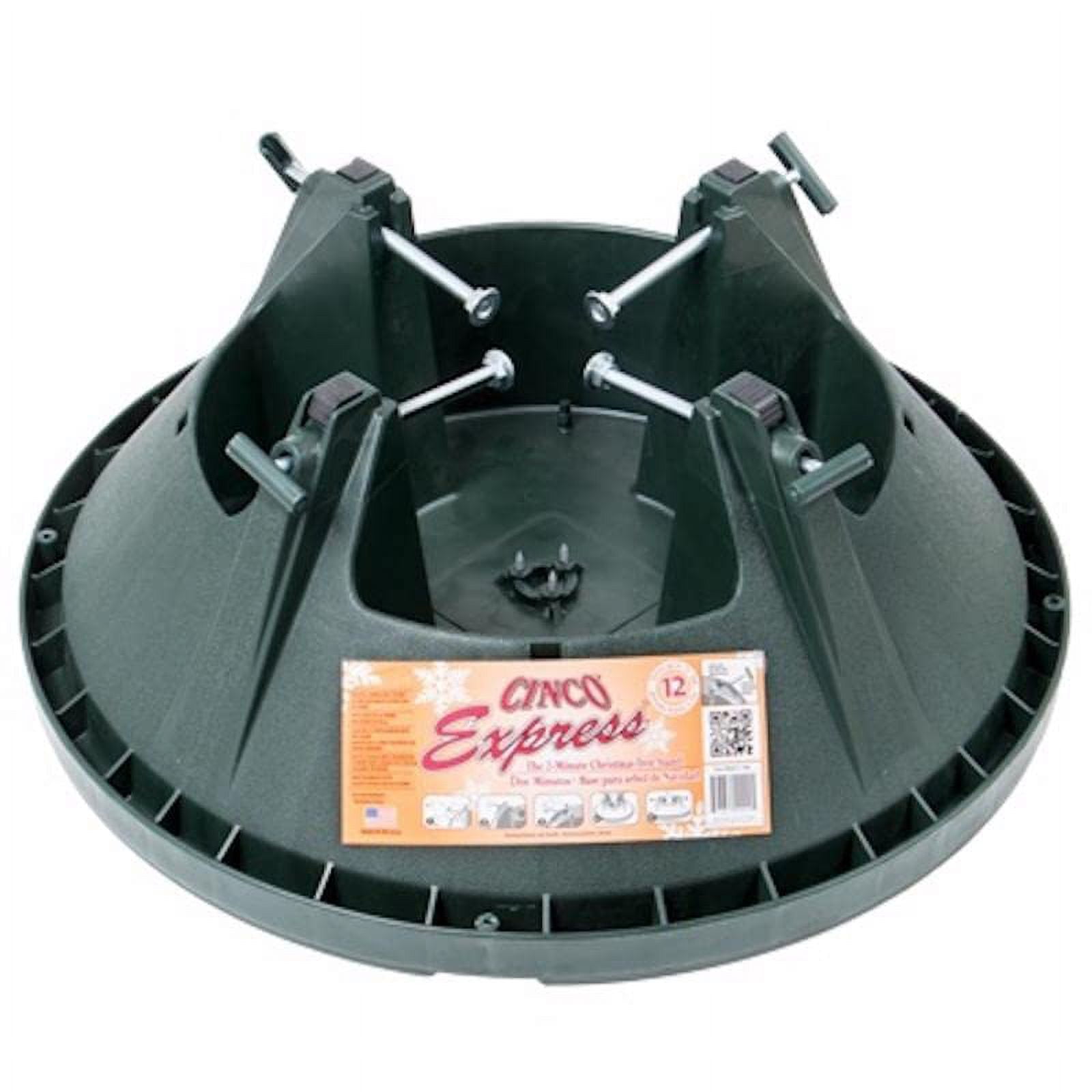 Cinco Plastic Christmas Tree Stand - Black, 12 Ft Maximum Tree Height ...