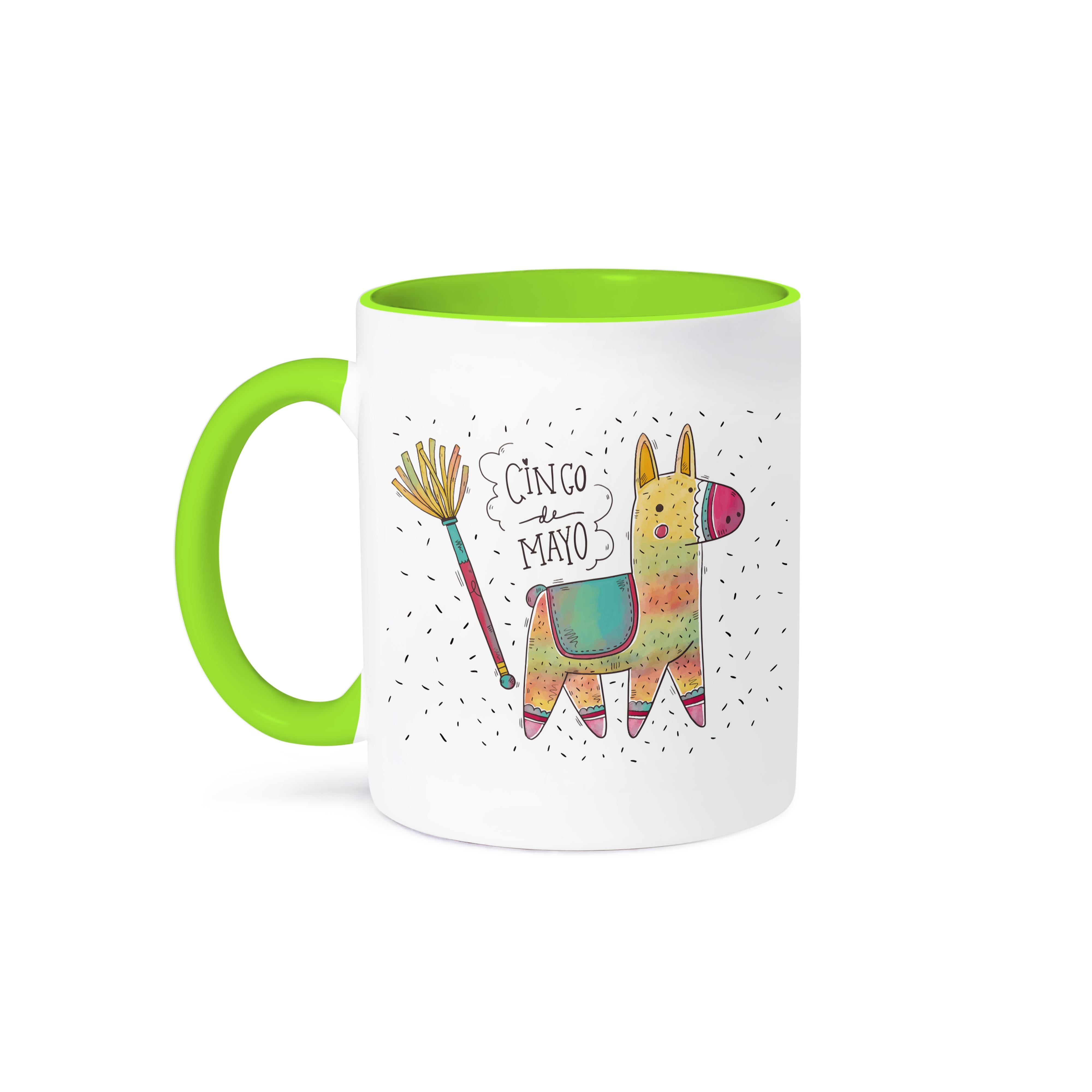 3dRose, Cinco de Mayo Drawing of a Cute Pinata with a Stick, 11oz Two ...