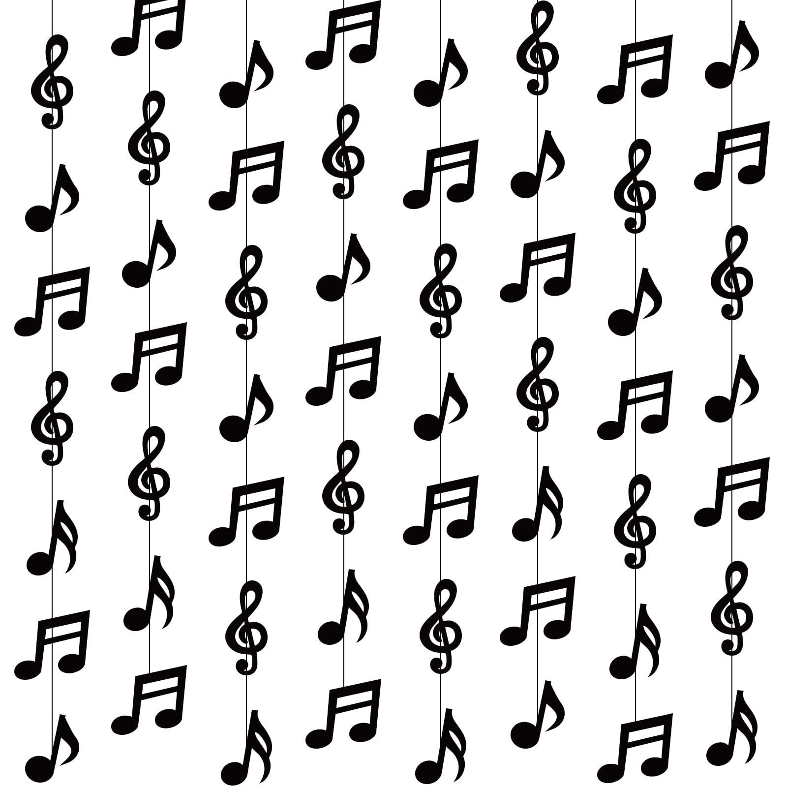 Cindeer 8 PcsTRDN Music Notes Party Decorations Musical Birthday ...