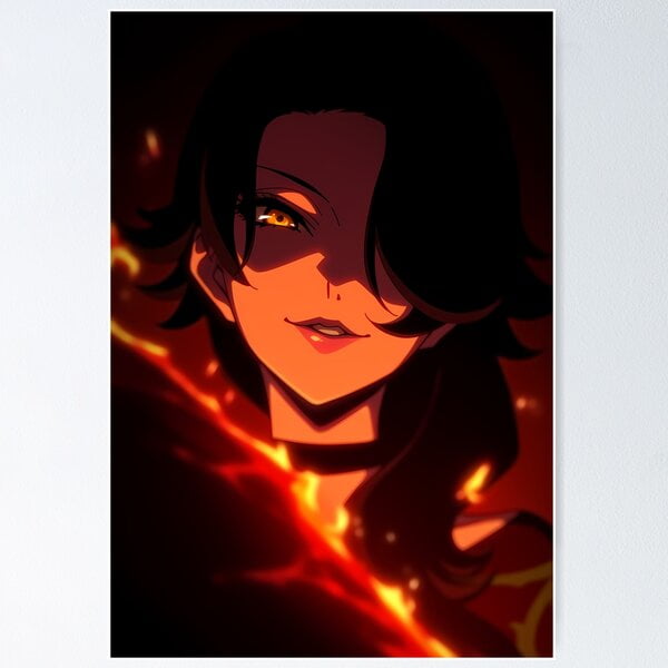 Cinder Fall - Rwby 7 Poster Wall Art, Modern Wall Decor For Living Room ...