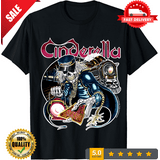 Cinderella Band T-Shirt New ONE WAY Metal Music Merch Black Cotton ...