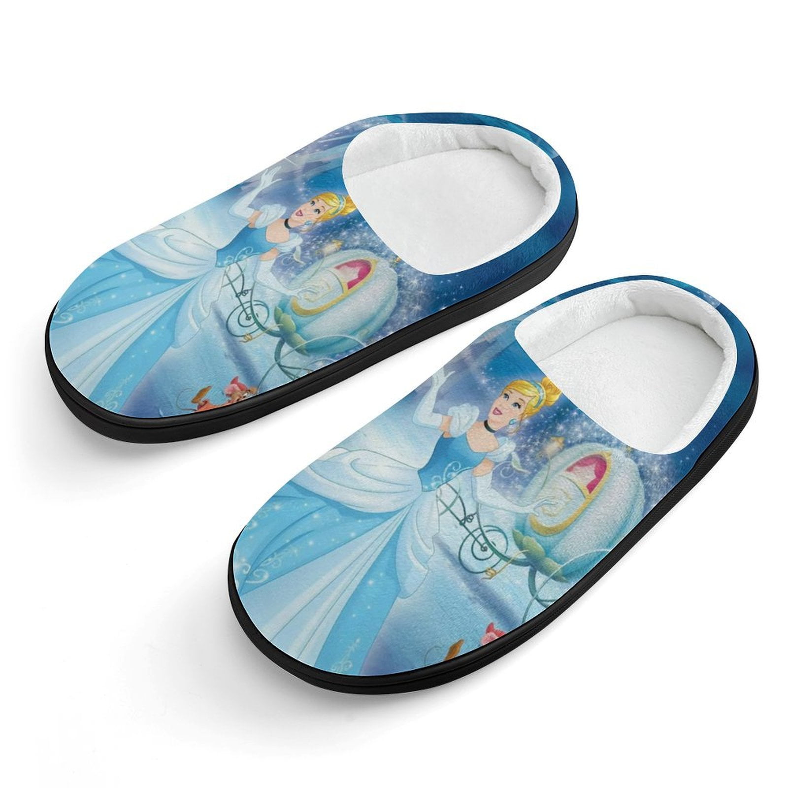 Cinderella Classic Princess Slippers for Girls Boys Teen,Soft Plush ...