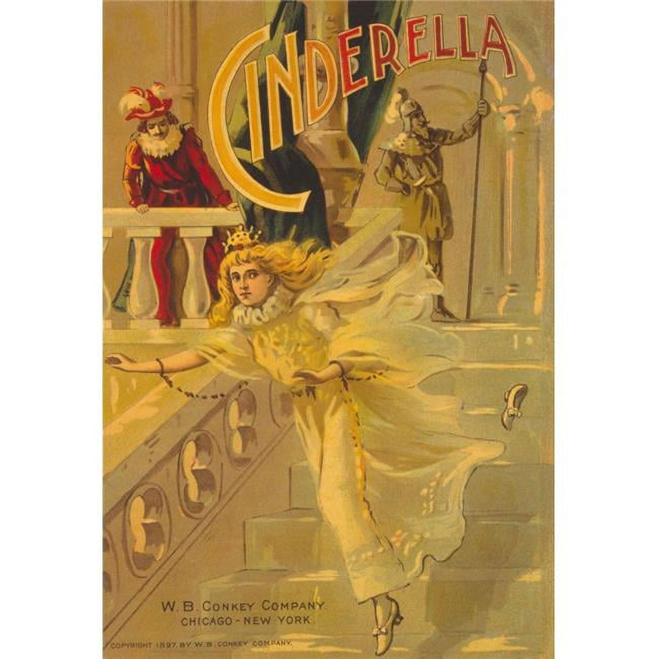 Cinderella Cover Of Childrens Book Published By W. B. Conkey Company ...