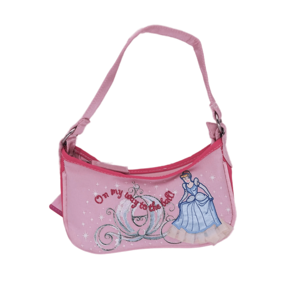 Disney Princess Cinrella Design Handbag Purse- Y2K, Lightweight, Pink ...