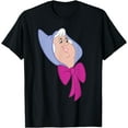 Cinderella Fairy Godmother Big Face DTG Print Unisex T-Shirt,Black ...