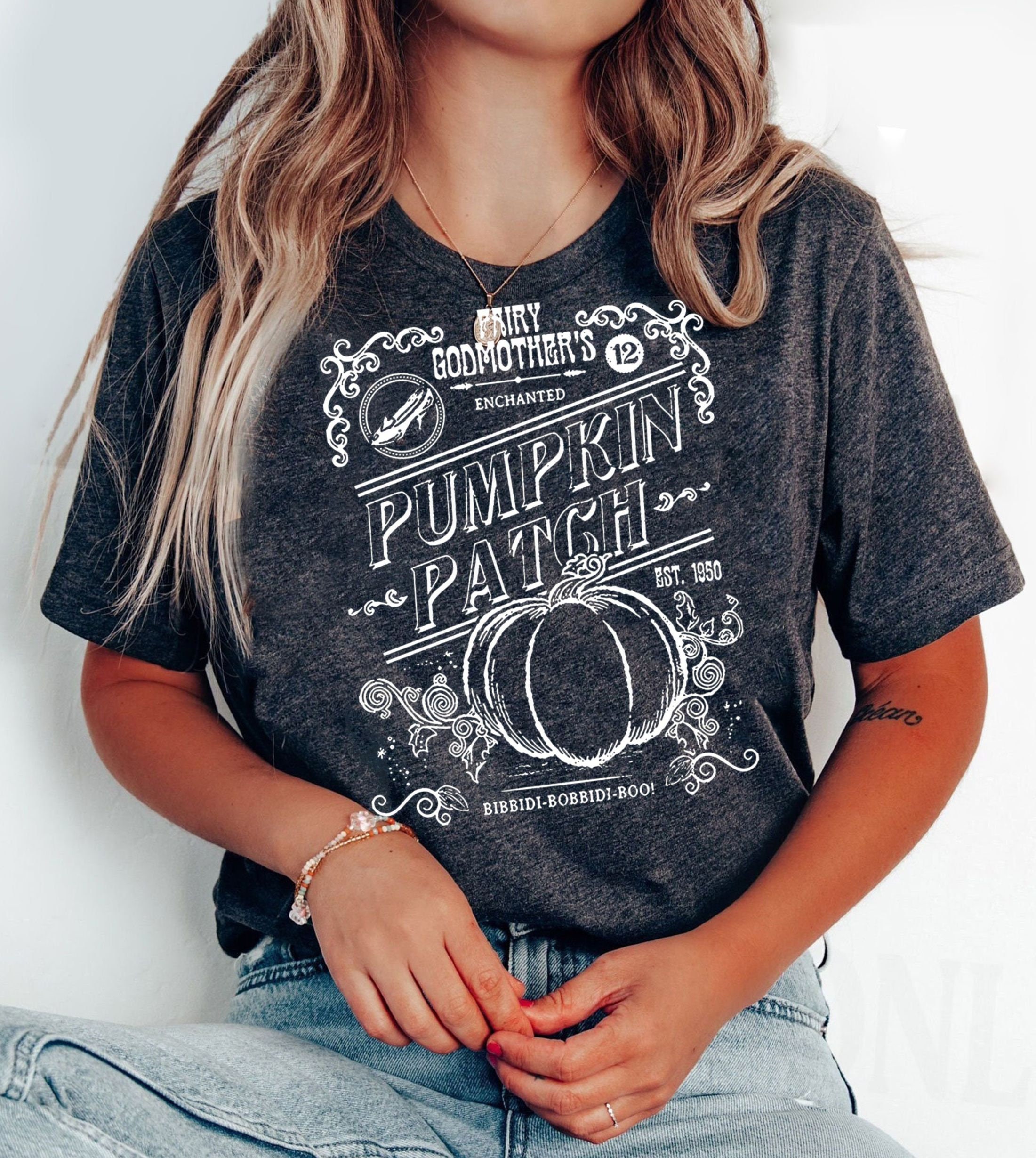 Cinderella Fairy Godmother'S Enchanted Pumpkin Patch Shirt Vintage Disney Princess T-shirt Magic ...