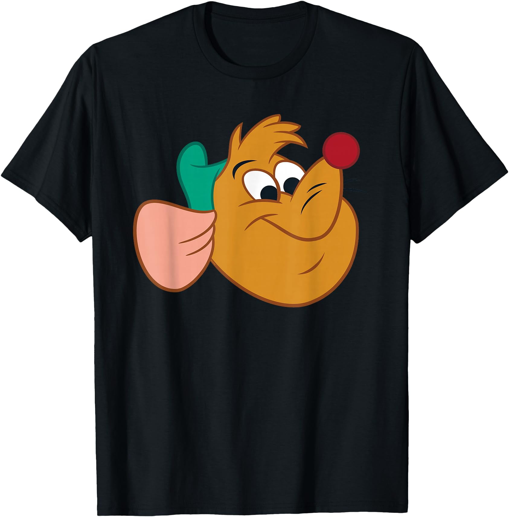 Cinderella Gus the Mouse Big Face Sidekick DTG Print Unisex T-Shirt ...