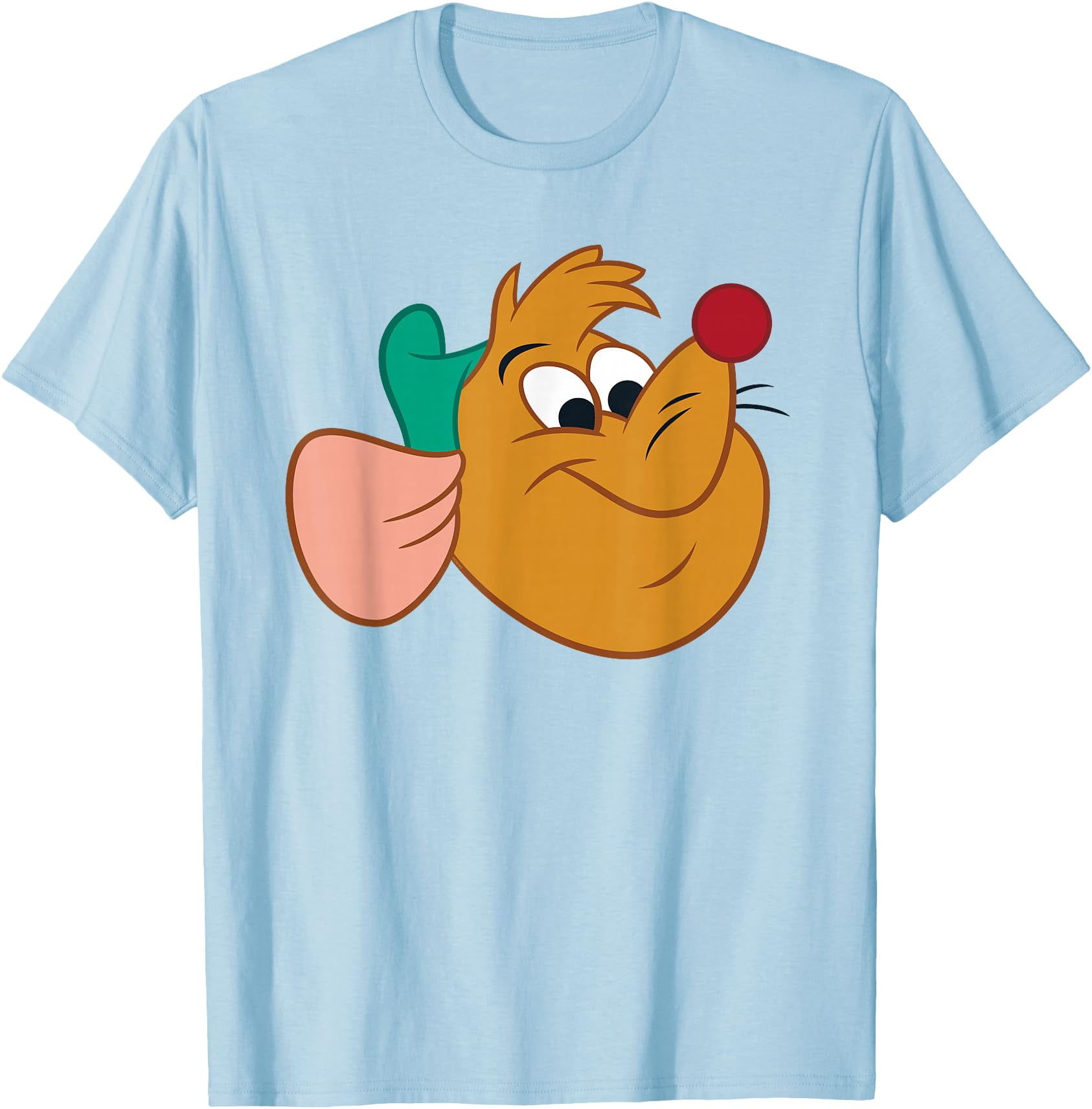 Cinderella Gus the Mouse Big Face Sidekick DTG Print Unisex T-Shirt ...