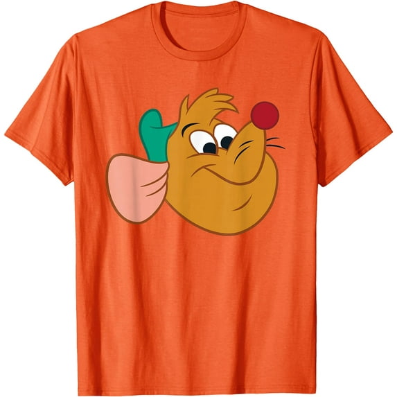 Cinderella Gus the Mouse Big Face Sidekick DTG Print Unisex T-Shirt ...