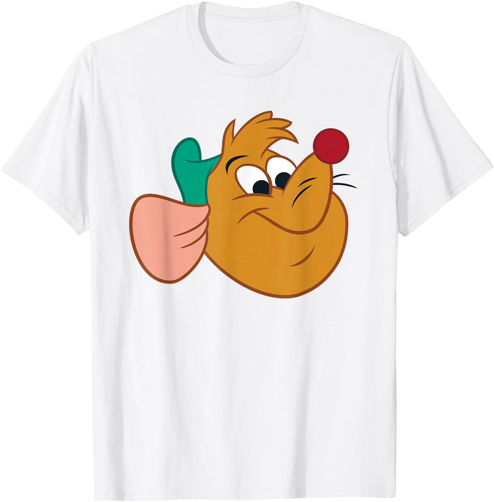 Cinderella Gus the Mouse Big Face Sidekick DTG Print Unisex T-Shirt ...
