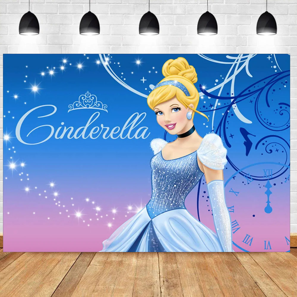 Cinderella Happy Birthday Backdrop Vinyl Party Supplies Backdrops for ...