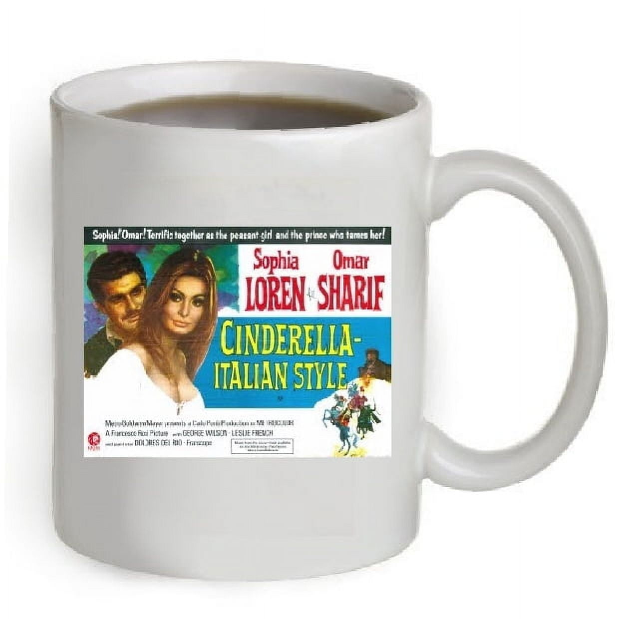 Cinderella Italian Style Movie poster Coffee Mug, 11oz. The poster is ...