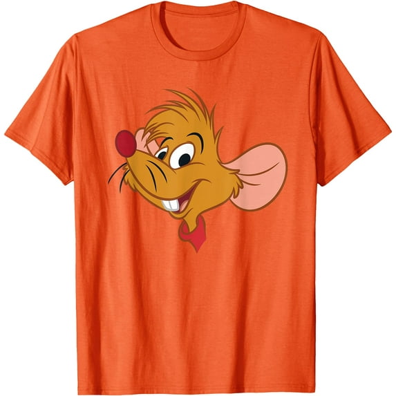 Cinderella Jaq the Mouse Big Face Sidekick DTG Print Unisex T-Shirt ...