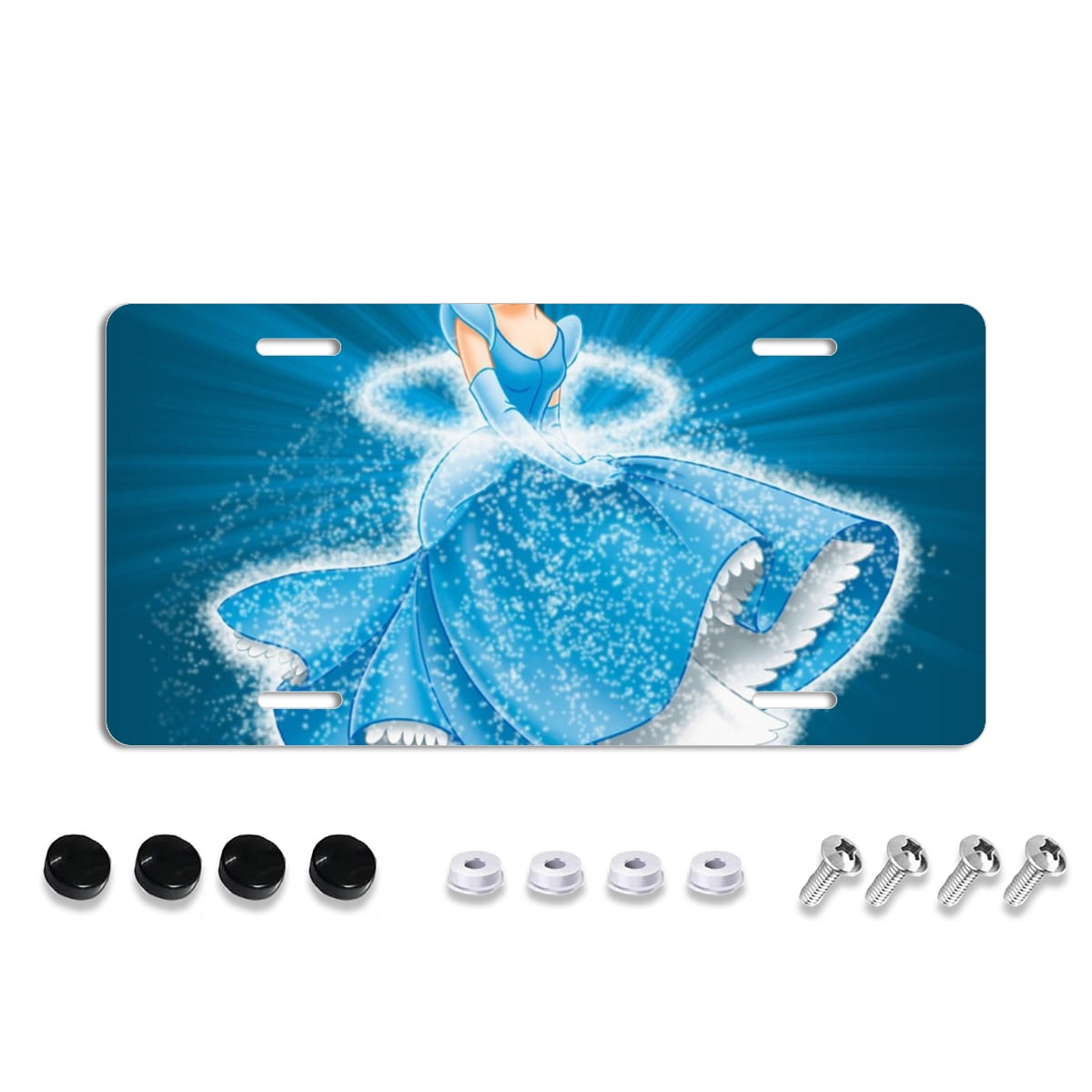 Cinderella License Plate Cover Personalized Car License Plate Metal ...