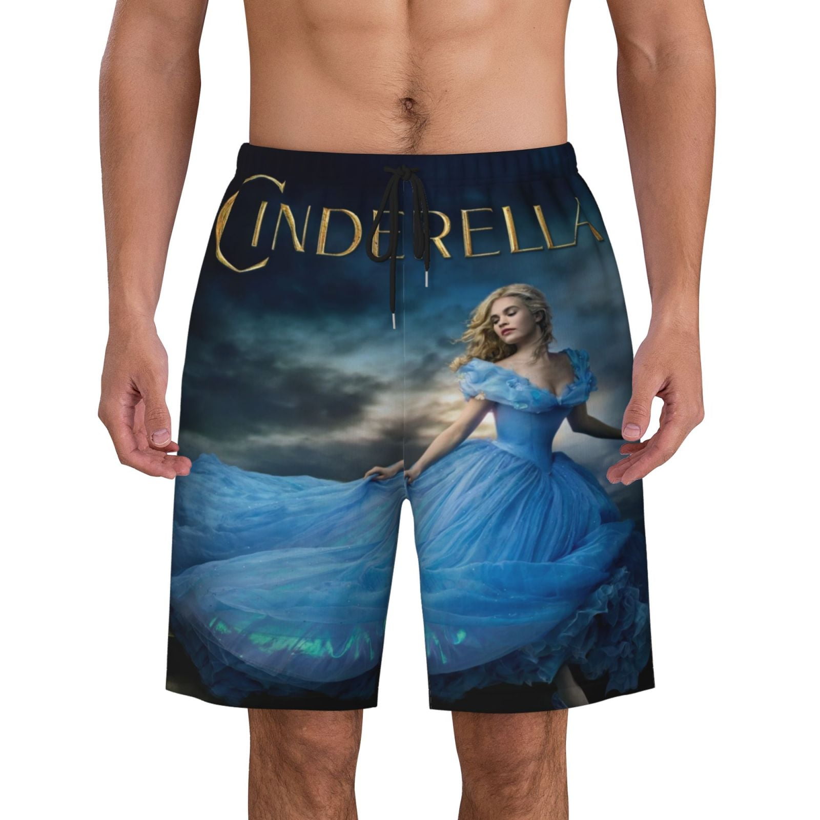 Cinderella Mens Swim Trunks Quick Dry Board Shorts with Mesh Lining ...