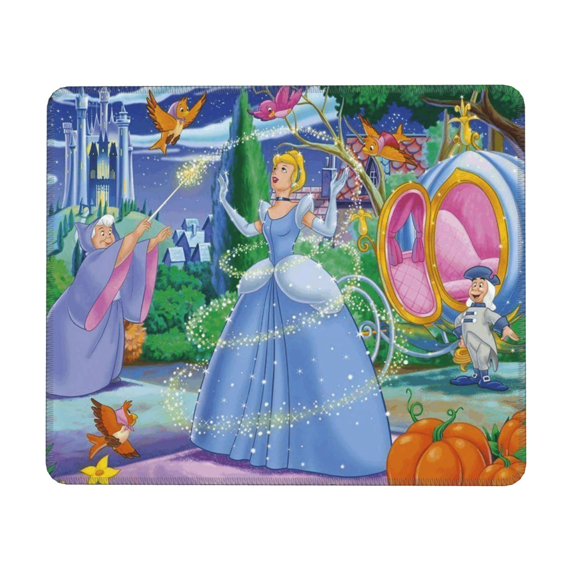 Cinderella Mouse Pad, Computer Mouse Mat, Waterproof Non-Slip Rubber ...