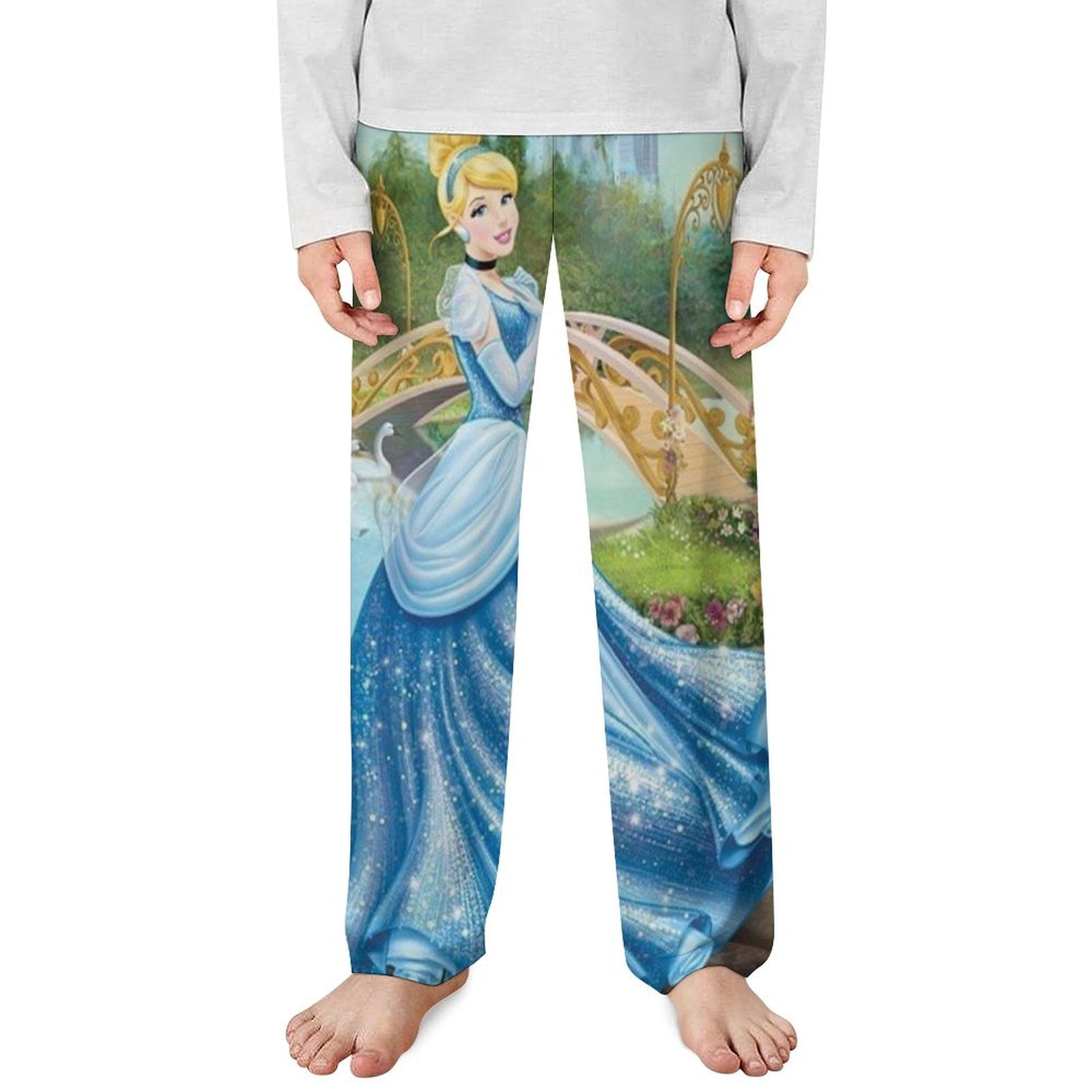 Cinderella Pajama Pants for Gils Kids Cute Sleep Bottoms Cinderella ...
