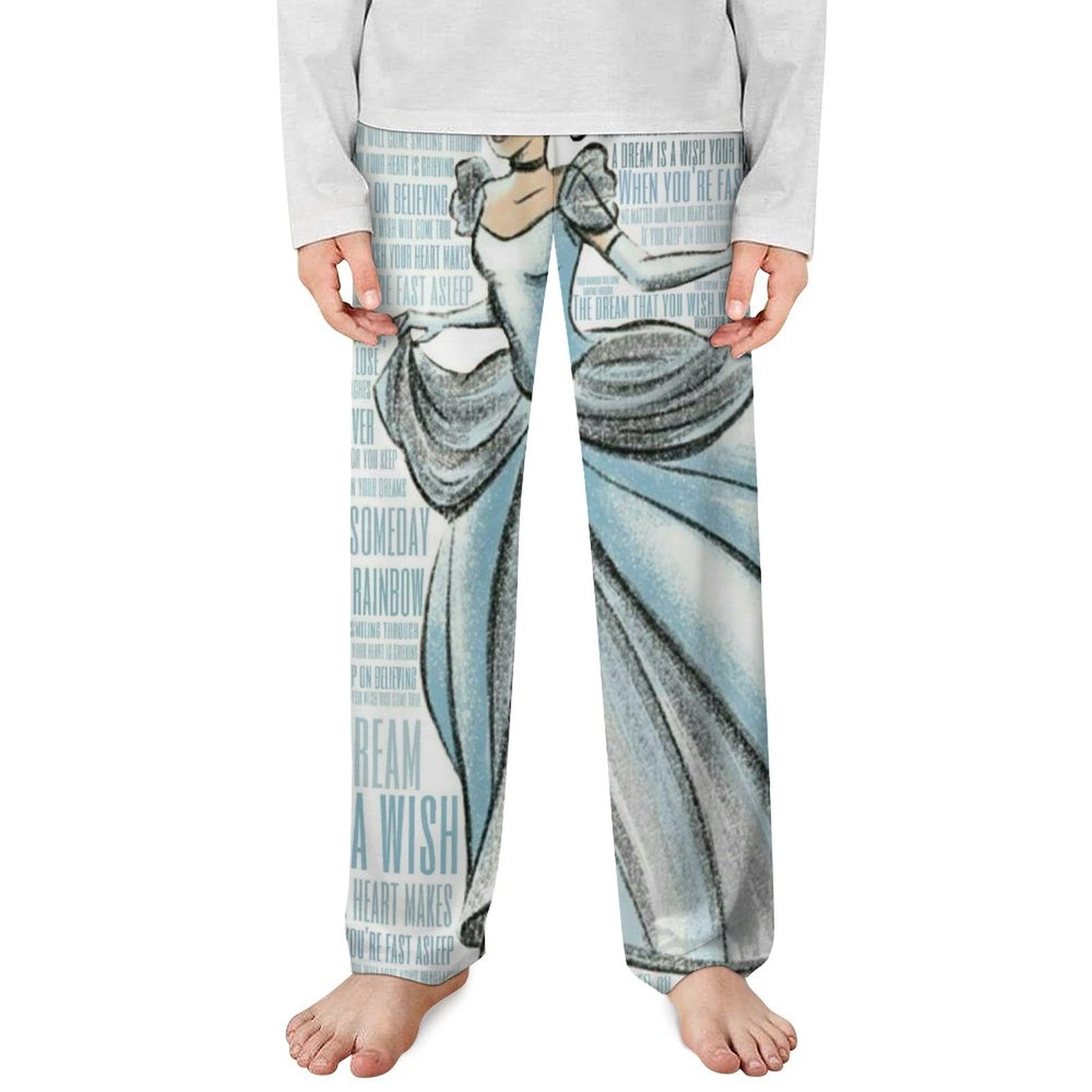 Cinderella Pajama Pants for Gils Kids Cute Sleep Bottoms Cinderella ...