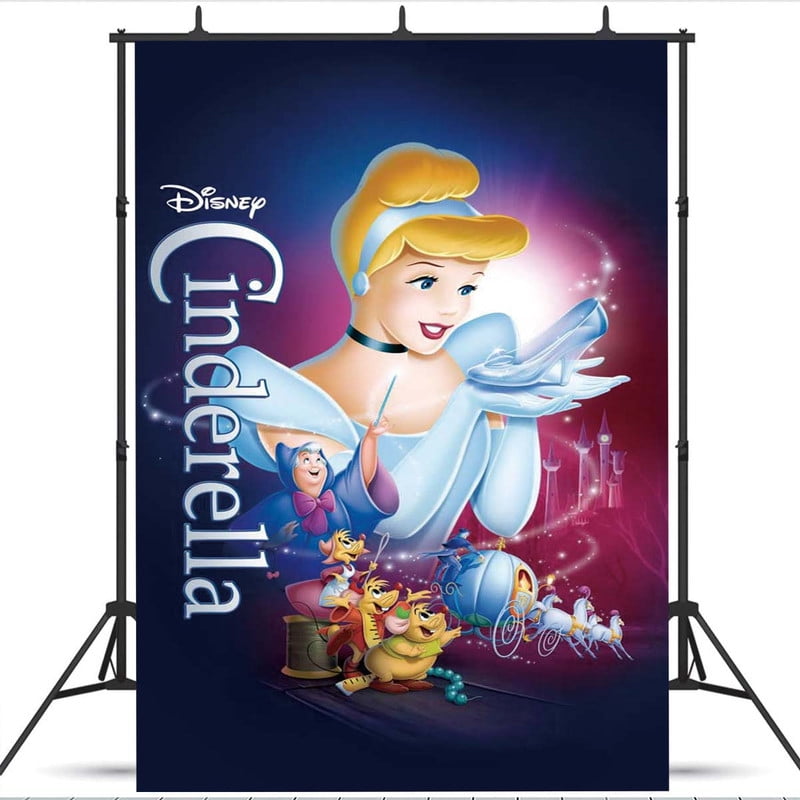 Cinderella Princess Party Supplies Backdrop Banner Poster Birthday ...