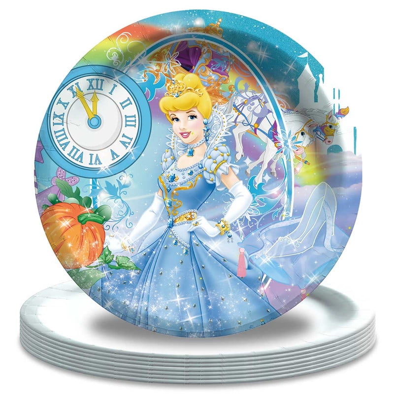 Cinderella Princess Plates Birthday Party Supplies Decorations ...