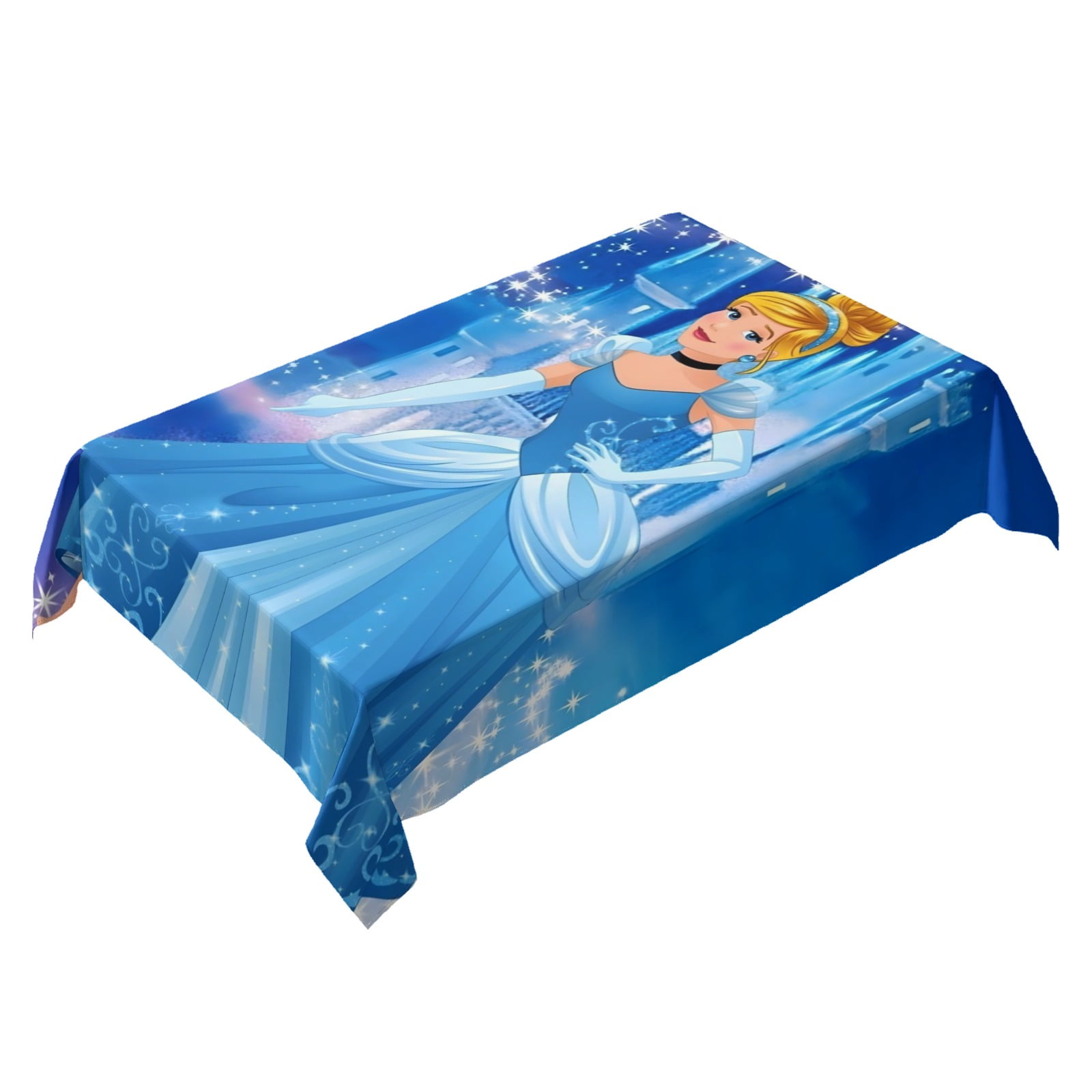 Cinderella Princess-theme square tablecloth has an iconic print, fits ...