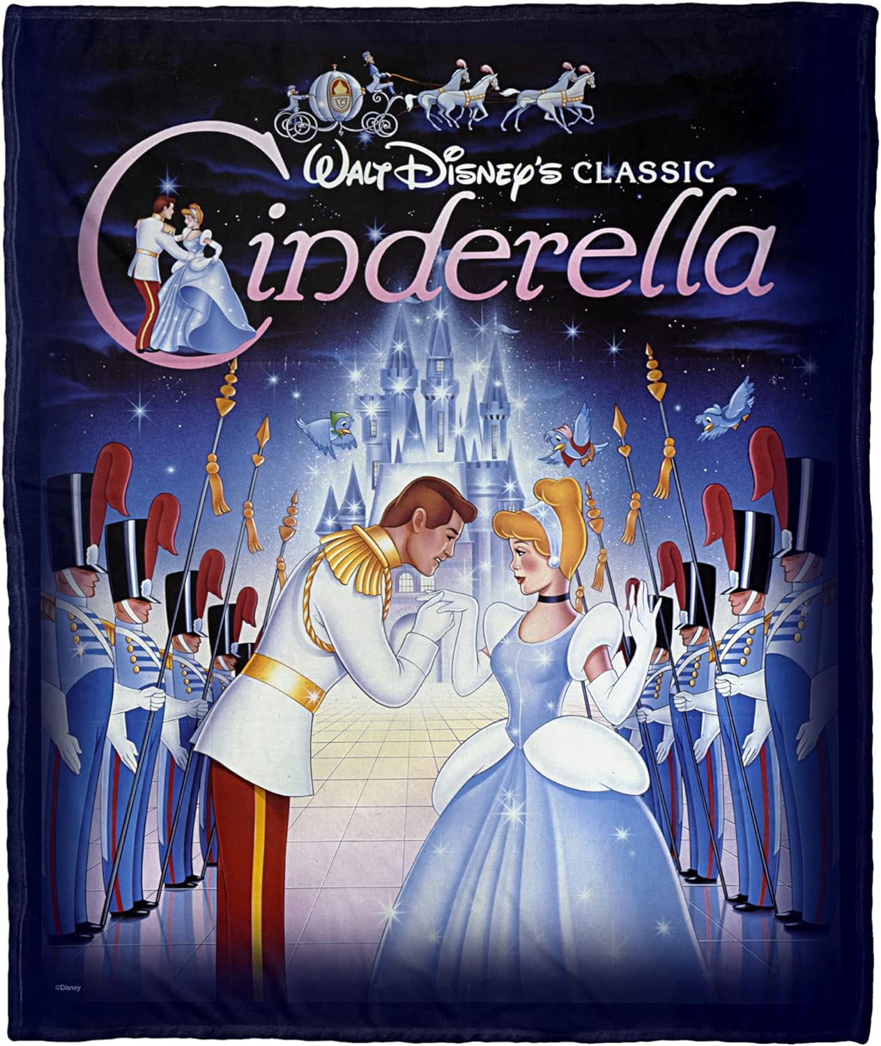 Cinderella Silk Touch Throw Blanket, 50" X 60", Cinderella Poster ...