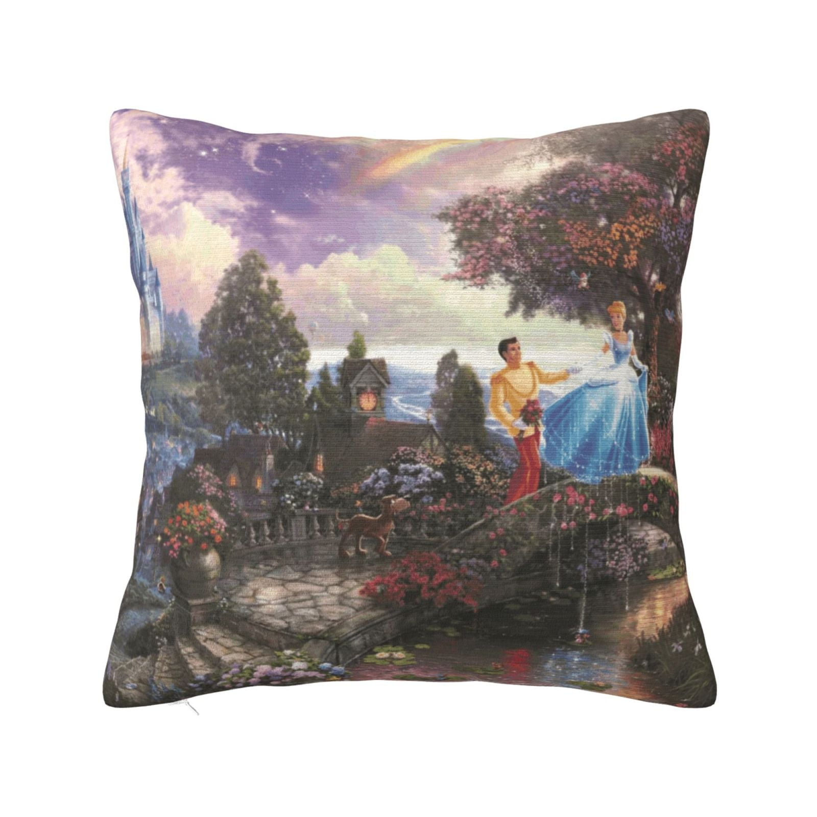 Cinderella Throw Pillow Cover Decoration Pillow Case Cushion Home Decor ...