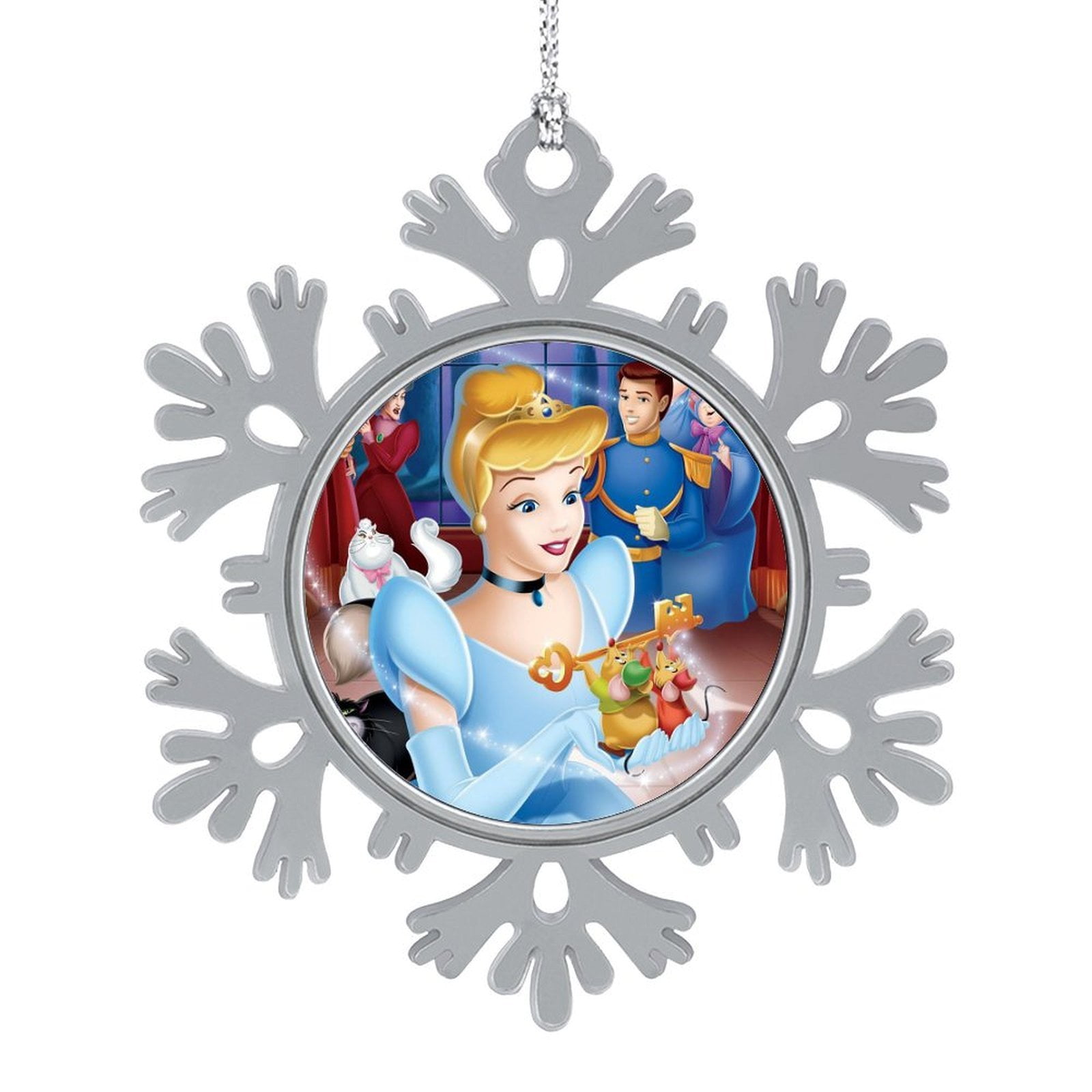 Cinderella Winter Snowflake Ornaments Christmas Tree Decorations ...