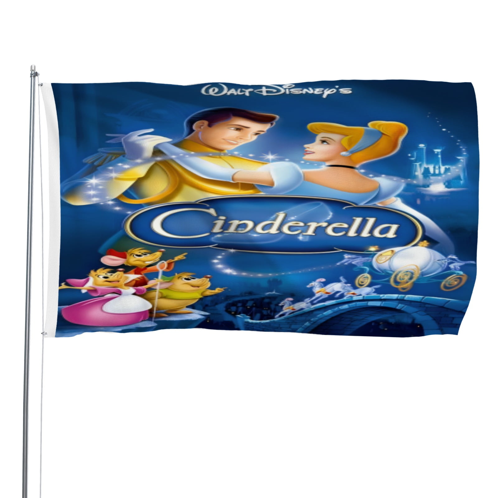 Cinderella flag perfect for outdoor decoration, can be hung indoors, outdoor lawn, balcony ...