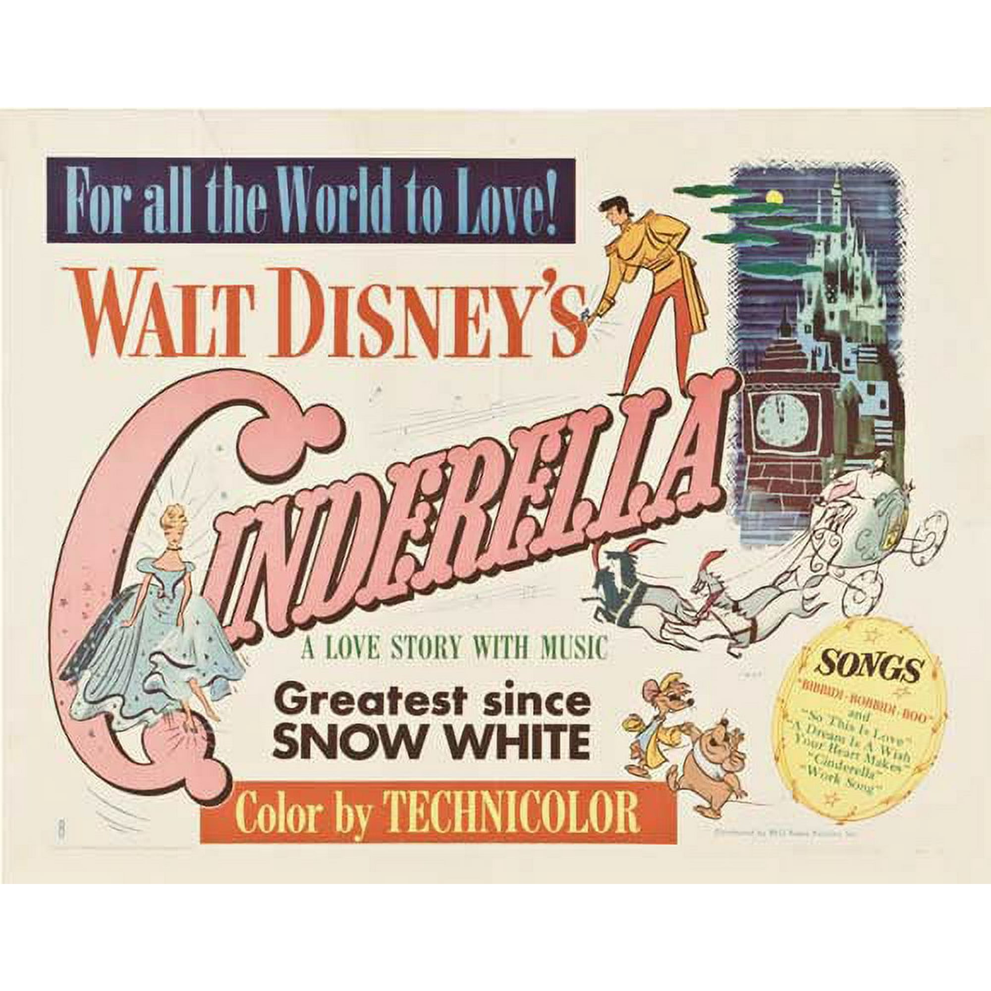 Cinderella 1950 Movie Poster