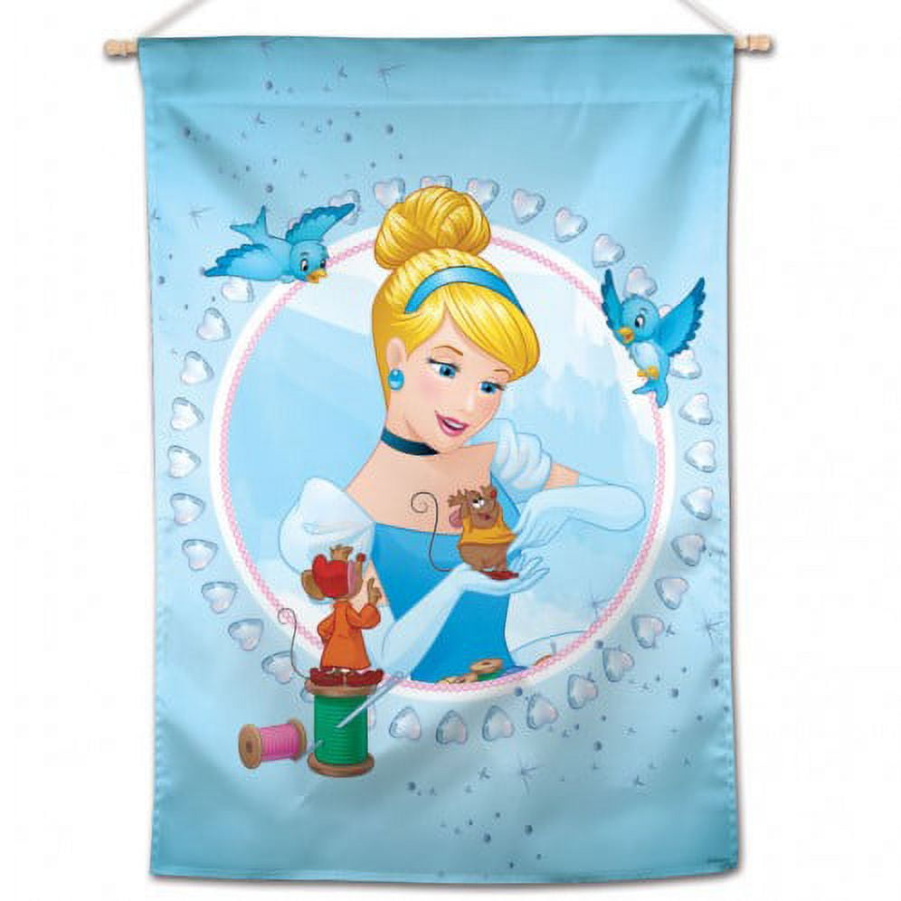 Cinderella with Mice and Birds House Flag Licensed Disney Princess 28 ...