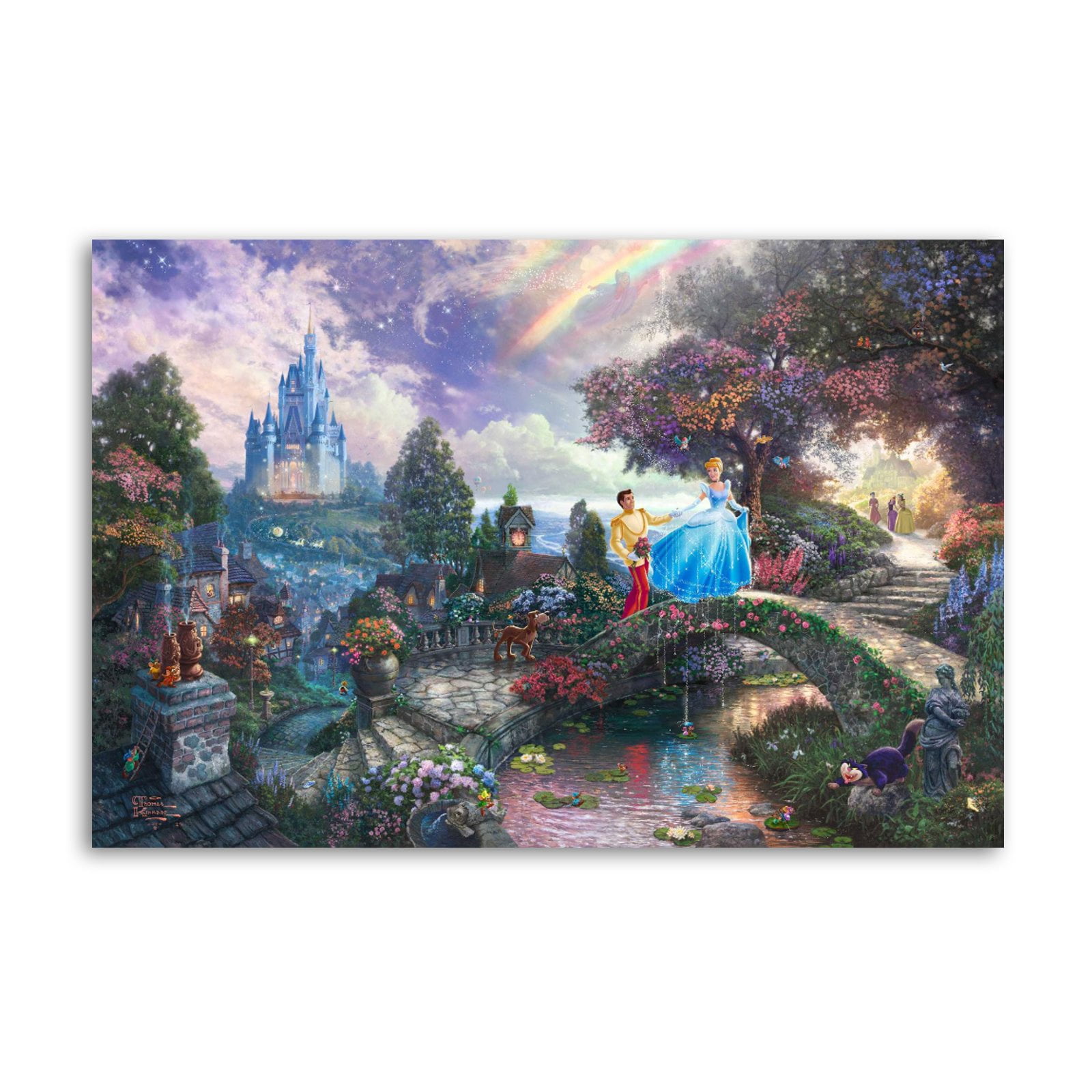 Cinderellas Wishes upon A Dream Artworks Picture Print Poster Wall Art ...