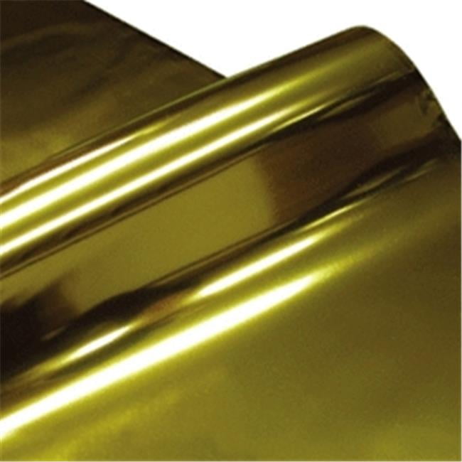 Cindus 78690 30 in. x 5 ft. Cellophane Wrap Roll - Metallic Gold ...