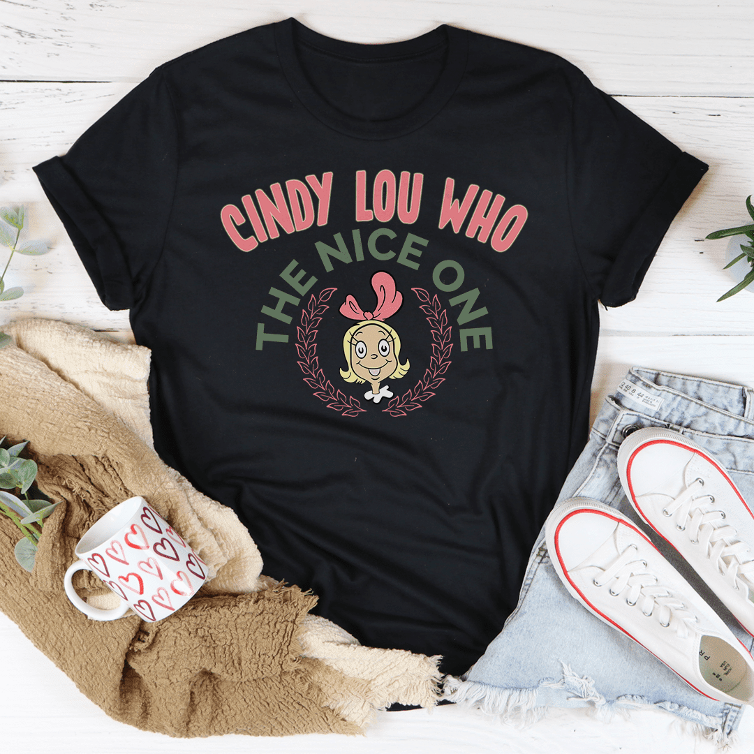 Cindy Lou Who The Nice One Tee Soft Cream S Peachy Sunday T-Shirt ...