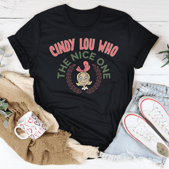 Cindy Lou Who The Nice One Tee Soft Cream S Peachy Sunday T-Shirt ...
