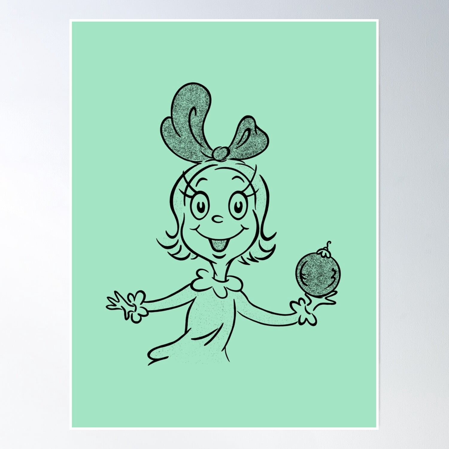 Cindy-Lou Who- Vintage Wall Arttrendy Retro Print Room Decor Wall Art ...