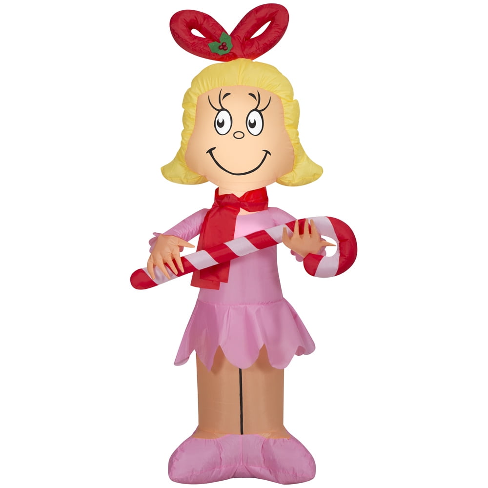 Airblown Inflatables Cindy Lou Who with Candy Cane, 4 Feet Tall ...