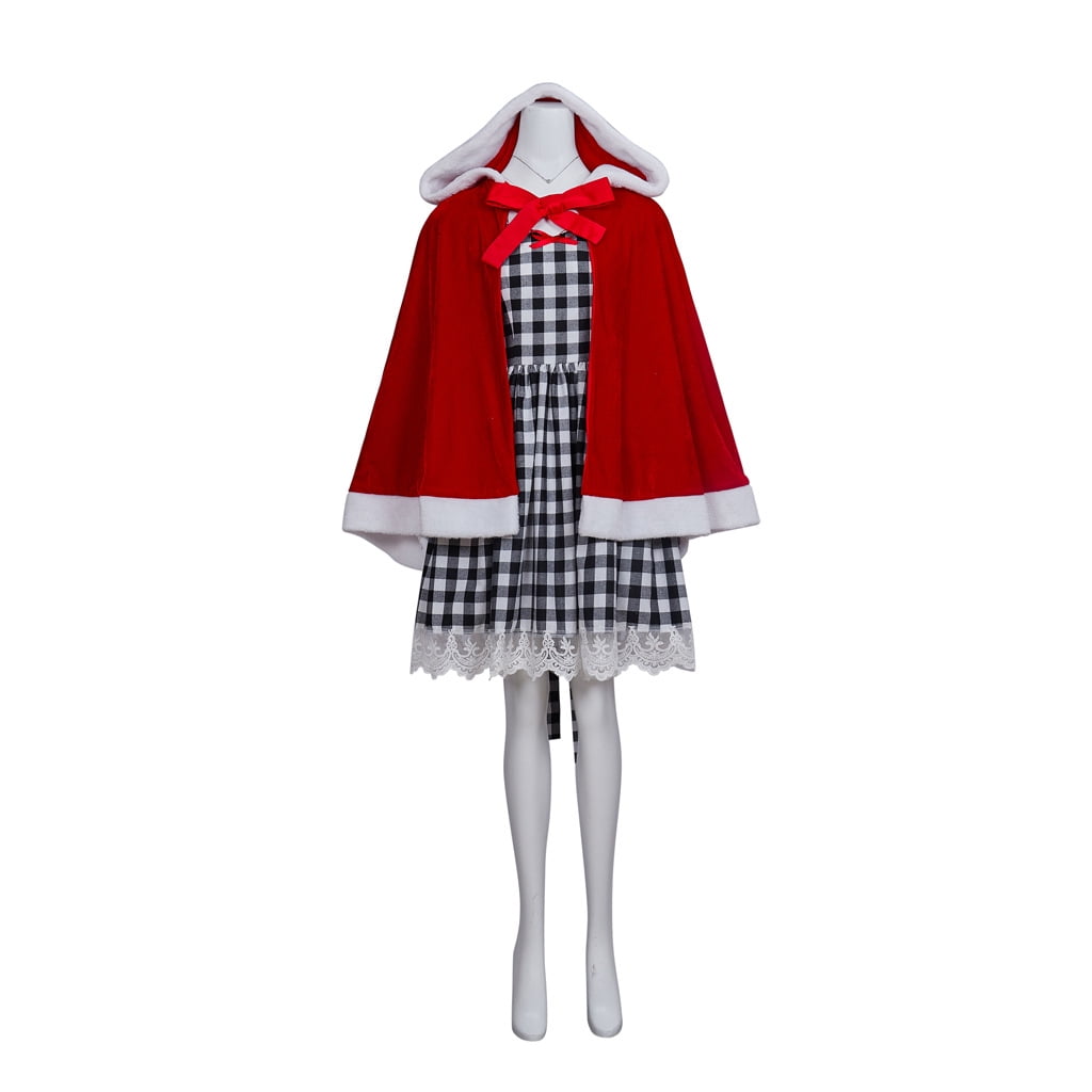 Cindy Luo Who Dress Women Christmas Cindy Lou Who Clothing Dress Cape ...