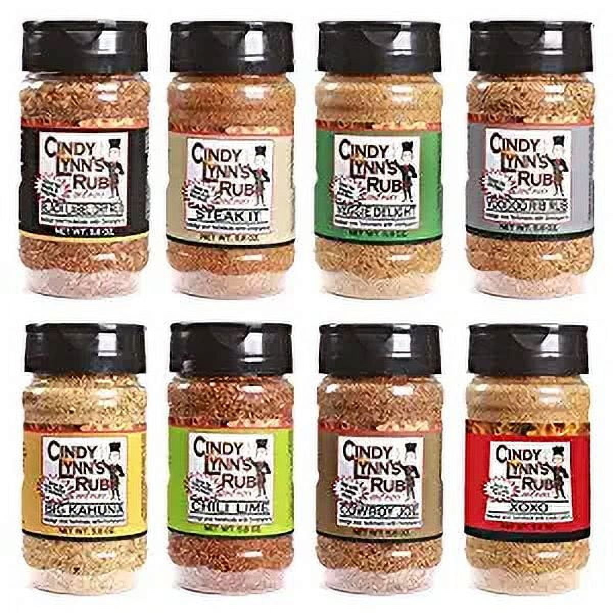 Cindy Lynn's Rubs and More 8-Pack BBQ Seasoning Set, Dry Rubs and Grill ...