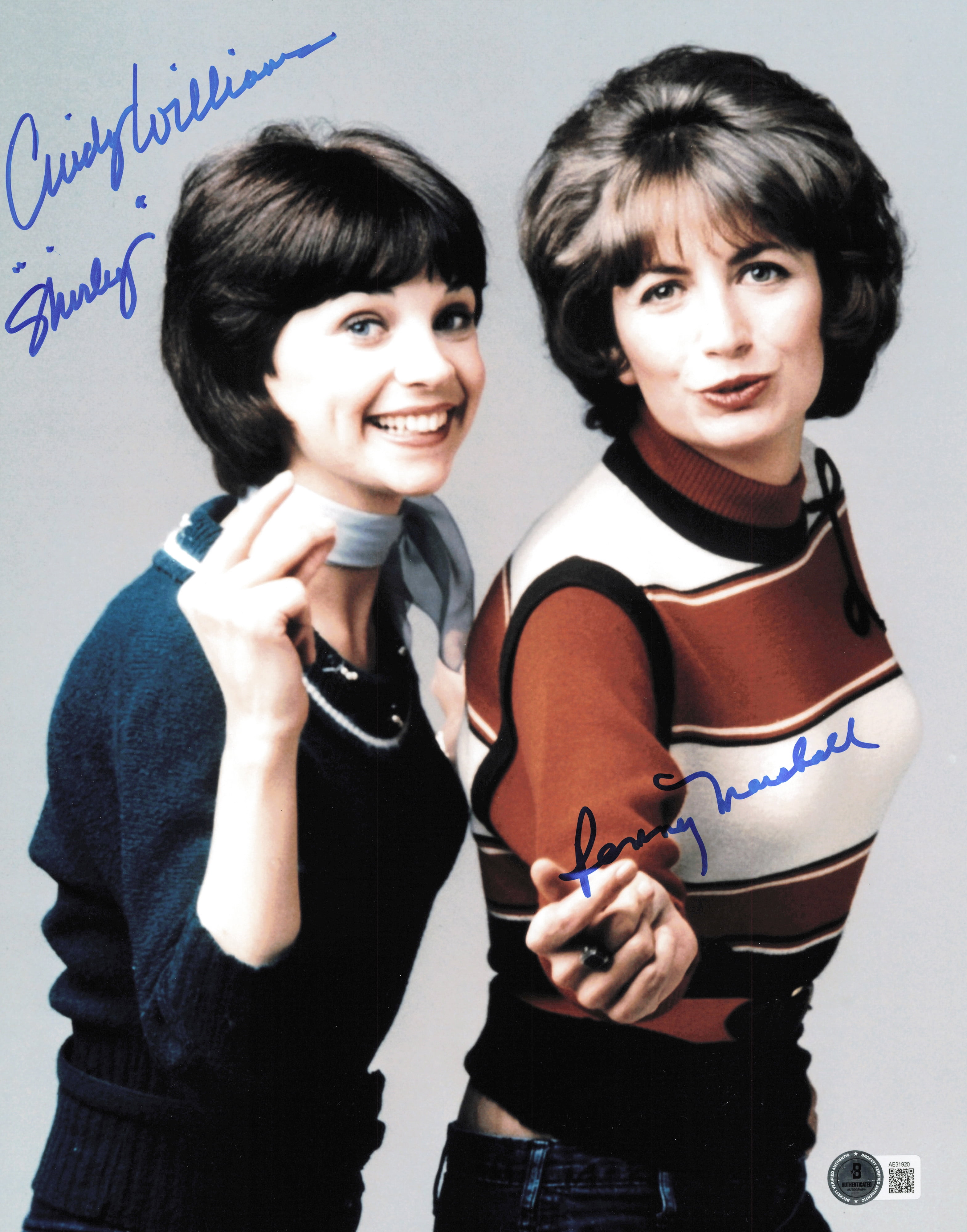 Cindy Williams & Penny Marshall Autographed 11x14 Photo Laverne ...