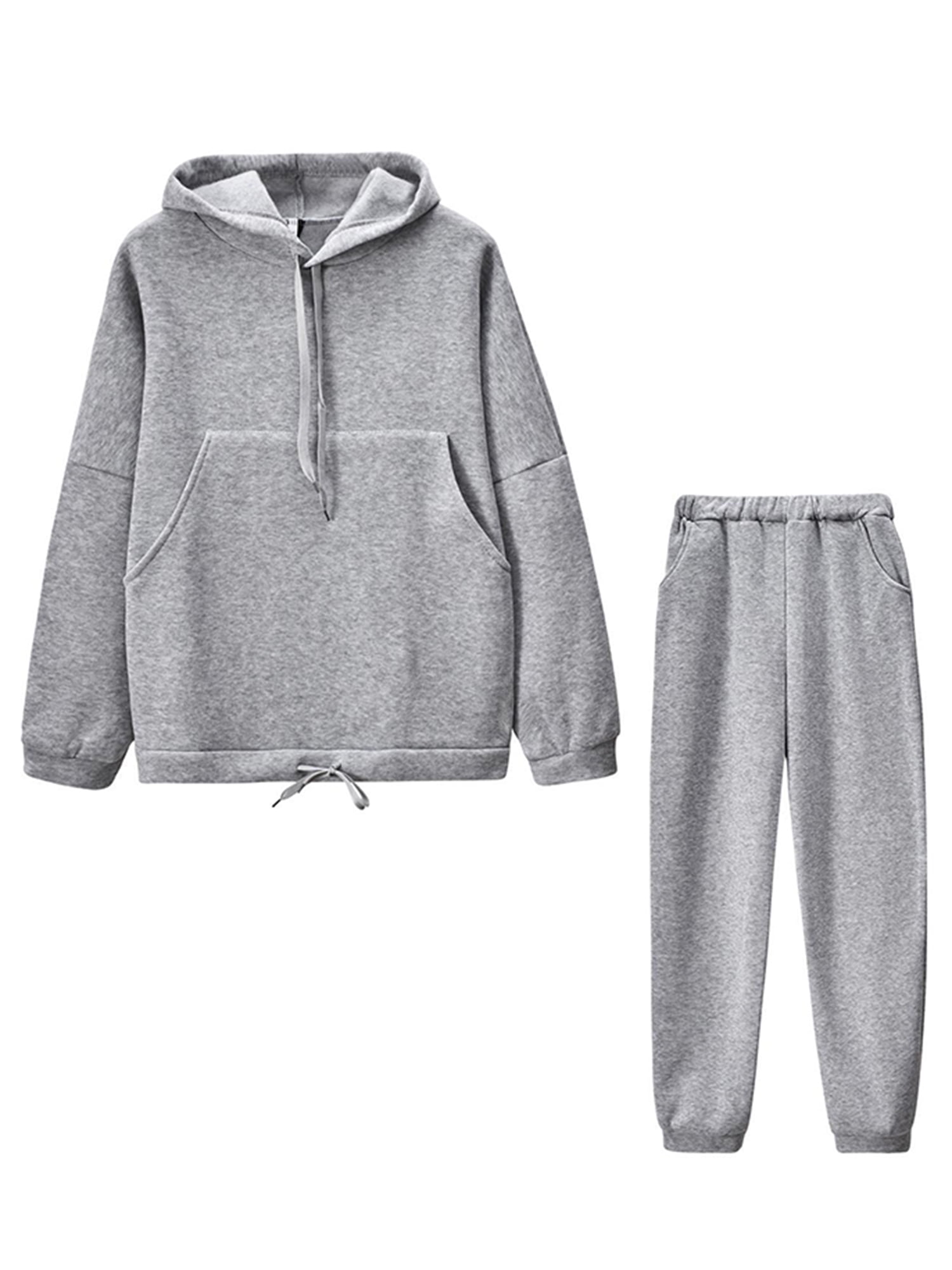 Cindysus Ladies Loose Fit With Pockets Jogger Set Women Athletic