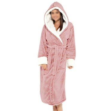 PAVILIA Premium Womens Plush Soft Robe Fluffy, Warm, Fleece Sherpa Shaggy Bathrobe (L/XL, Light ...