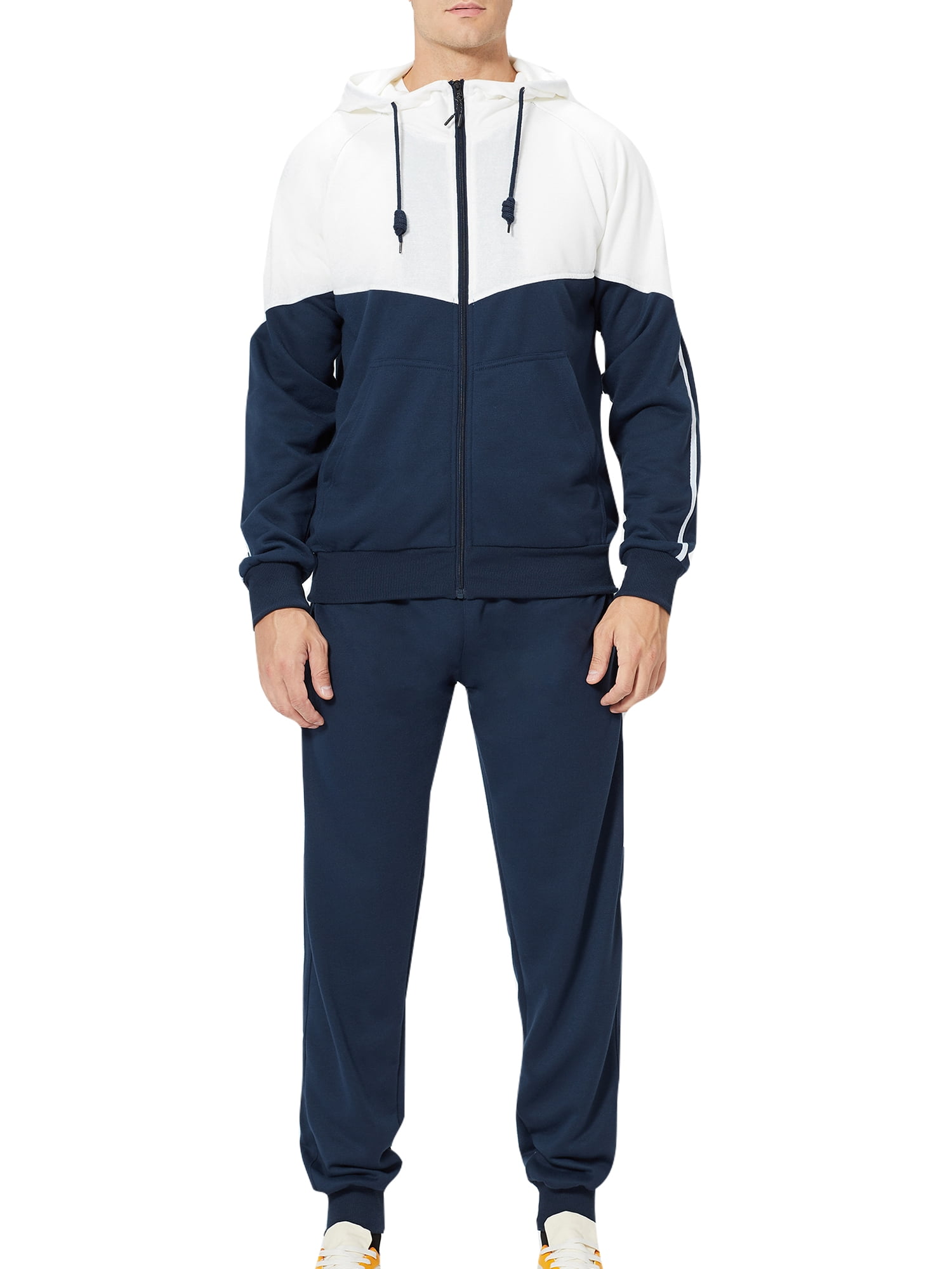 Cindysus Men Casual 2 Pcs Tracksuit Set Mens Lounge Jogger Sets Two ...