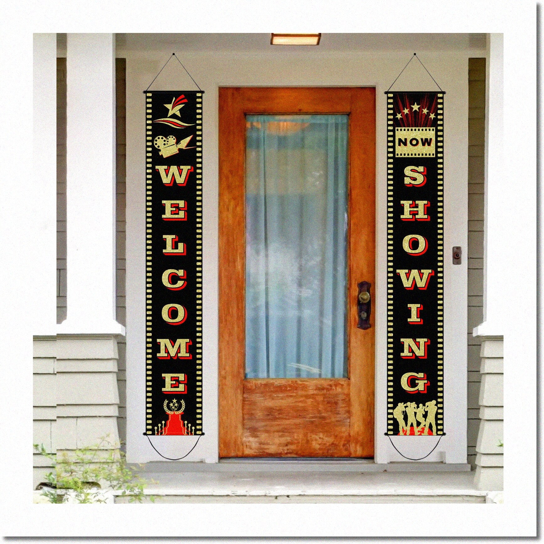 CineFest Extravaganza: Ultimate Movie Night Decor Set - Porch Sign ...
