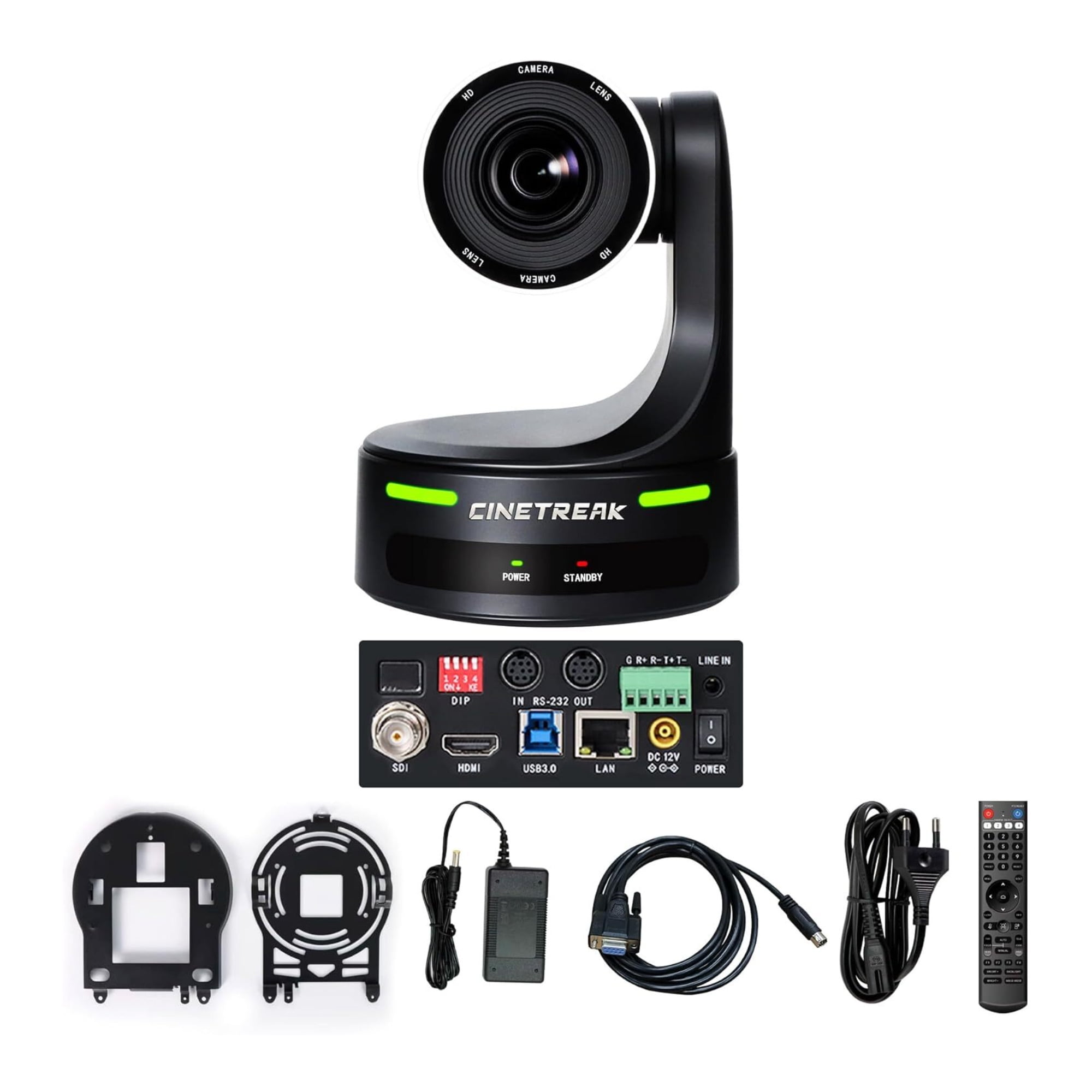 CineTreak CT-PT12NDI PTZ Camera - 1080p60, 12x Optical Zoom, 200 ...