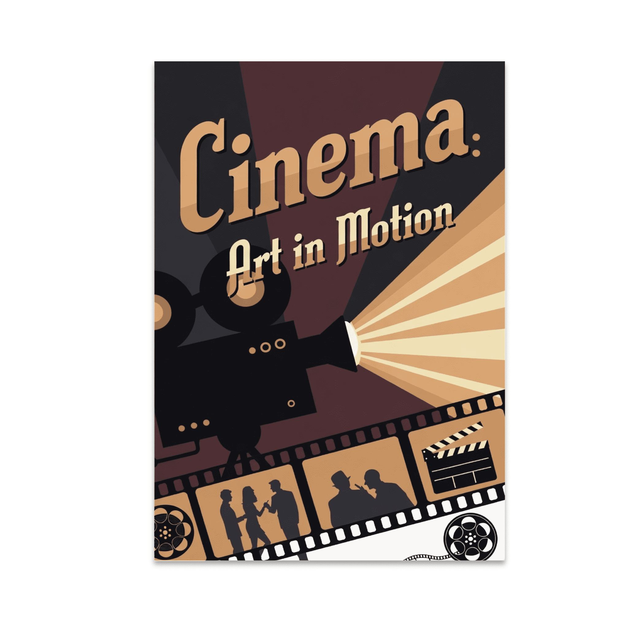 Cinema Art in Motion Vintage Projector - Film Enthusiast - 13x19 Poster ...